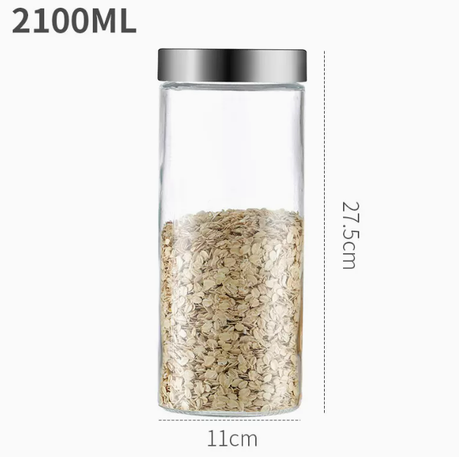 全城熱賣 | 玻璃密封罐（圓形玻璃密封罐【2100ML】） | HKTVmall 香港最大網購平台