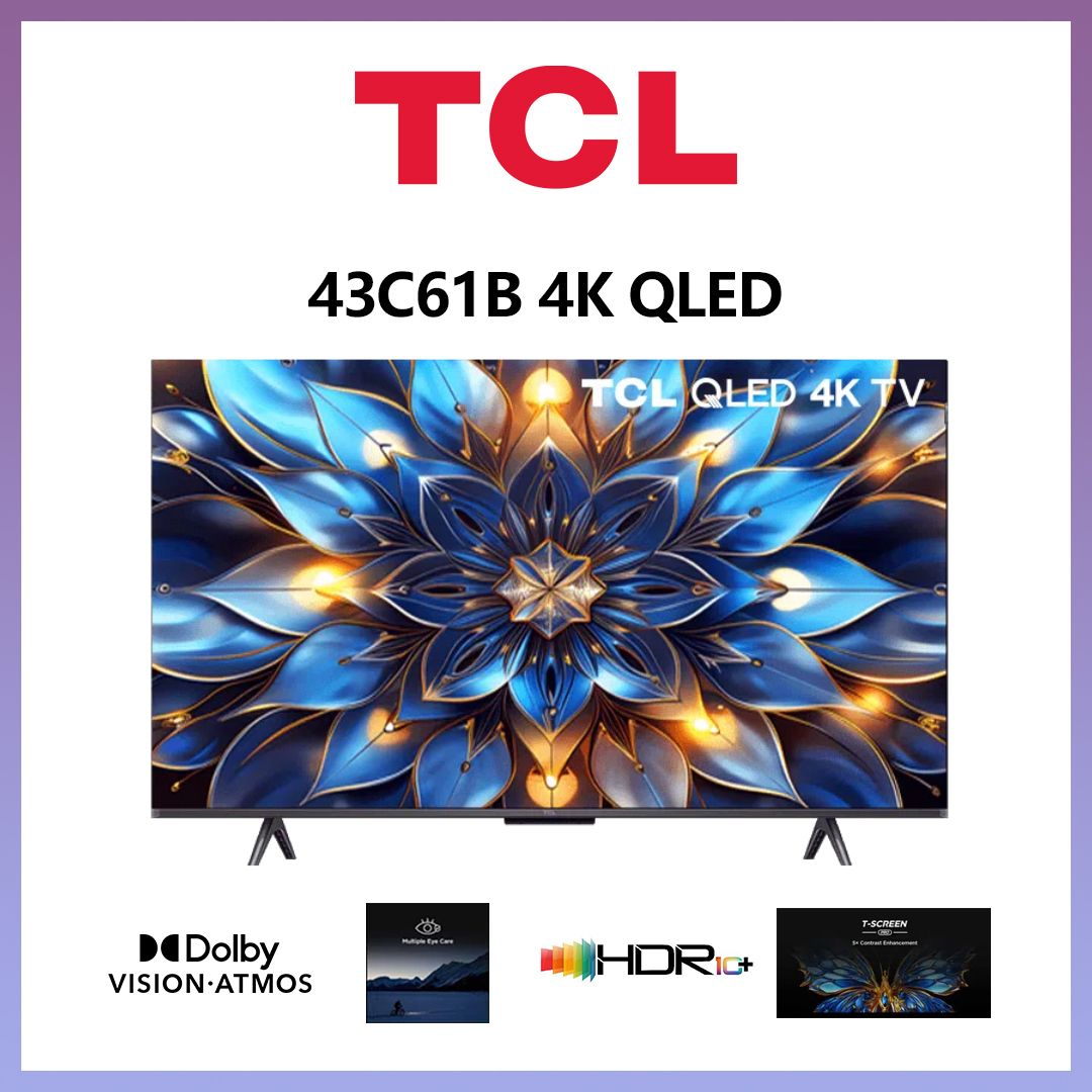 TCL | TCL - TCL 43 43C61B 4K QLED Google TV 4K高清智能電視 C61B (2024 ...