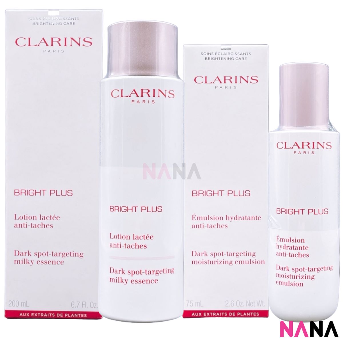 CLARINS | Bright Plus Milky Essence 200ml + Bright Plus Dark Spot ...
