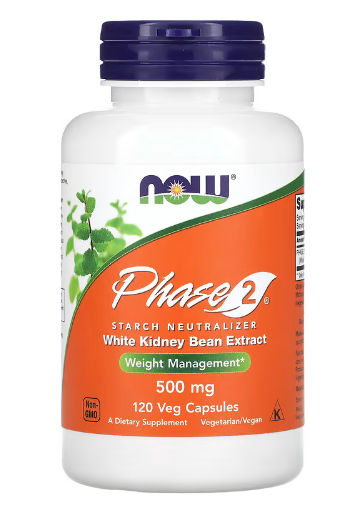 NOW Foods | 第二代澱粉阻斷劑 Phase 2, Starch Neutralize，500毫克，120粒植物膠囊，阻礙吸收 吃澱粉 ...