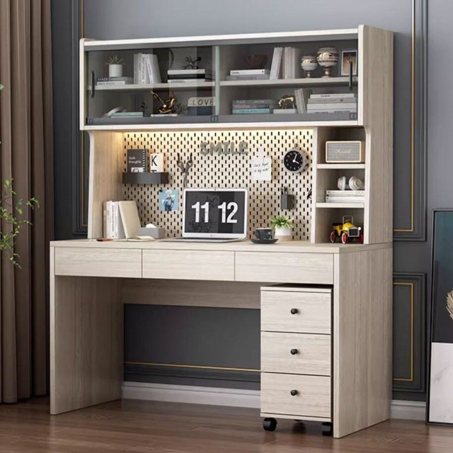 Cherry furniture | Solid wood office desk desk computer desk student ...