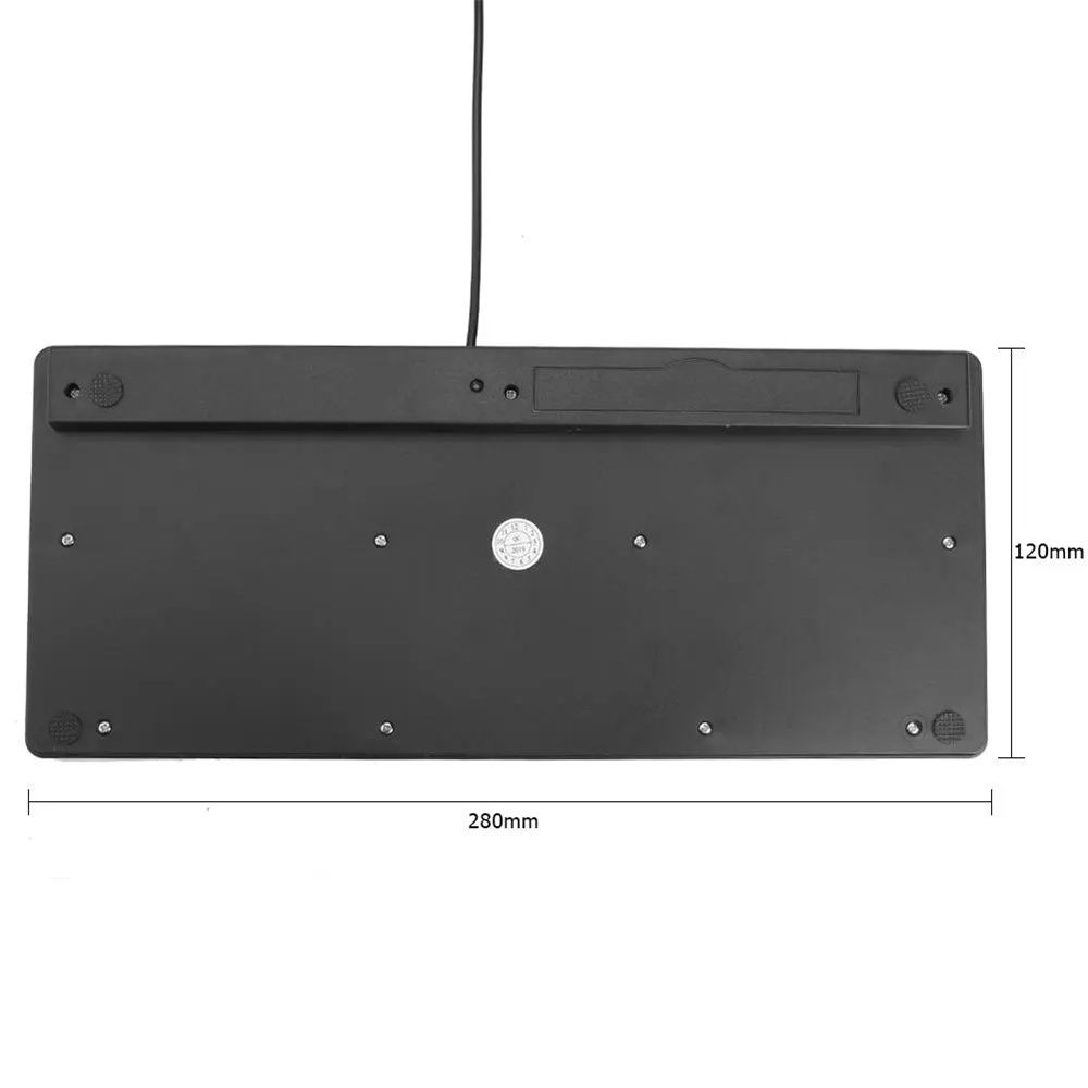 Tuenmall | Black Slim USB Wired Keyboard Business Computer Mini ...