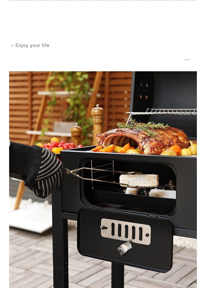 SPHouse | 戶外炭用燒烤爐 庭院便攜方形BBQ燒烤爐 |多種烤法 | HKTVmall 香港最大網購平台