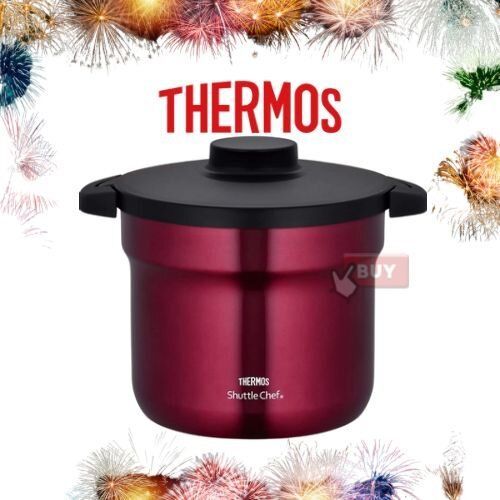膳魔師 | 新款日本版 Shuttle Chef 真空保溫煲 4.3L 燜燒鍋 4-6人用 紅色 | HKTVmall 香港最大網購平台