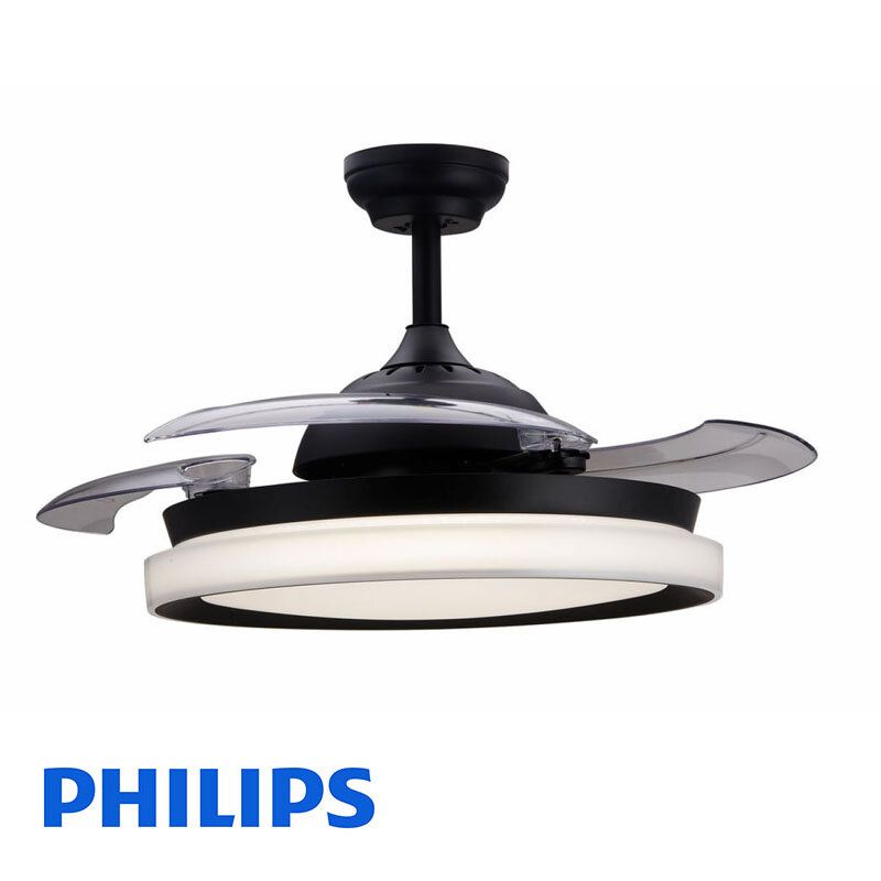 PHILIPS | Philips FC570 28W+36W 40-55-30K Black LED Ceiling Fan | Color ...