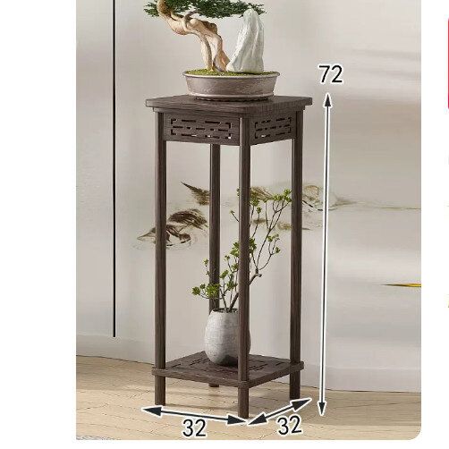 DDS | 木製落地式花架（木製雕刻花架【胡桃色】【中號】）#N270_007_066 | HKTVmall 香港最大網購平台