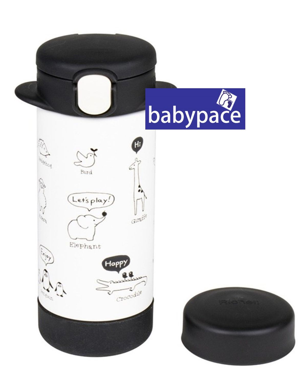 Richell | Slim 2Way 不銹鋼 保冷 兩蓋套裝 飲管連直飲訓練杯 240ml(適合7個月以上) 黑色 U 200172 兒童 ...