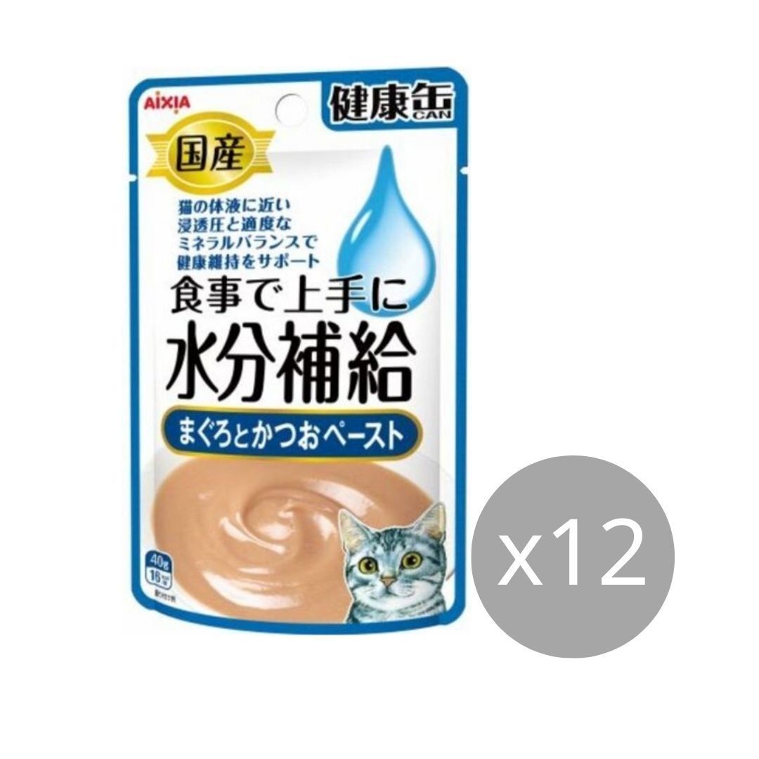 愛喜雅 | AIXIA 水份補給健康包-吞拿魚&鰹魚醬 貓小食 (40g x12) KZJ-16 | HKTVmall 香港最大網購平台