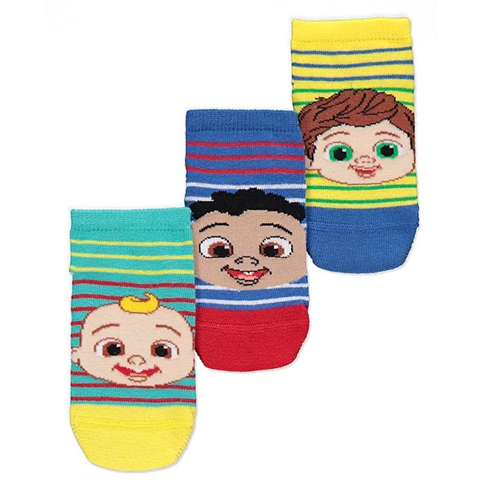 Cocomelon | CoComelon Striped Trainer Liner Socks 3 Pack (parallel ...