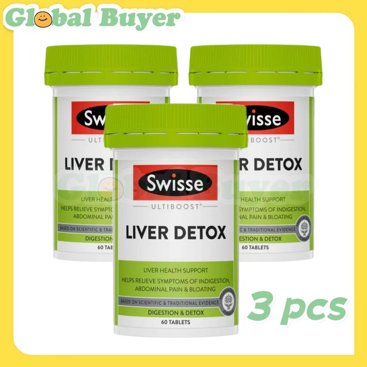 Swisse | **3 Pcs ** Ultiboost 奶薊草護肝片 60粒 (平行進口) | HKTVmall 香港最大網購平台