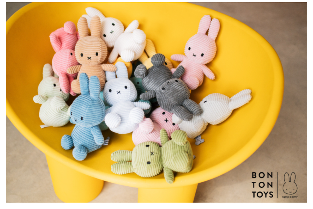 BON TON TOYS | Miffy 米菲兔燈芯絨質地 朱古力色 - Miffy (5) | HKTVmall 香港最大網購平台