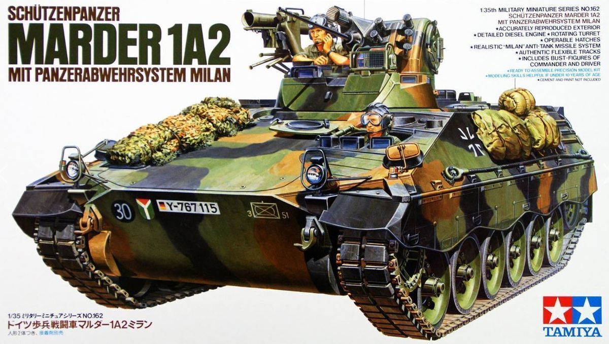田宮模型 | 1/35 Federal German Marder 1A2 MICV w/Milan ATM. [35162 ...