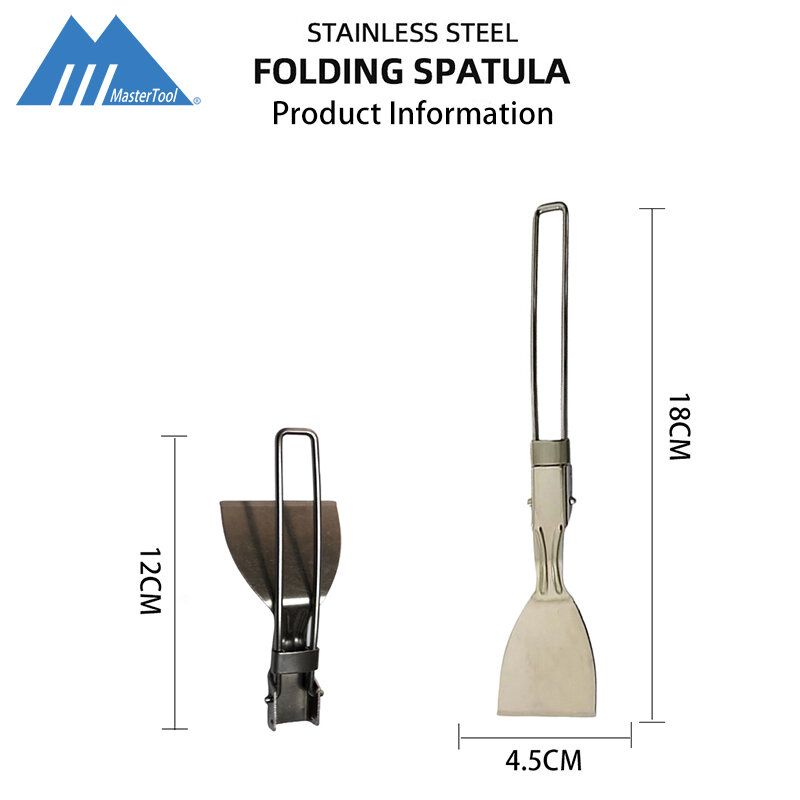 MasterTool | 多功能便攜式不銹鋼折疊4件套餐具（鏟勺各2pc)，戶外野營煮食用具，戶外野營野餐用具，旅行餐具套裝連網袋 | HKTVmall 香港最大網購平台