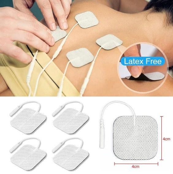 日本暢銷 | [Pack of 4] Non-woven replacement electrode pads, massage ...
