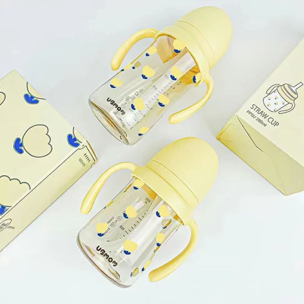 UBMOM | PPSU 防逆流吸管杯 - 黃色鬱金香杯 (280ml) | HKTVmall 香港最大網購平台