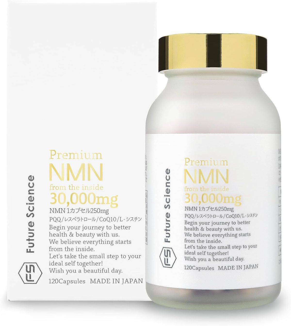 FUTURE | NMN 日本製造 (2個裝) Future Science NMN 30000mg 高純度（NMN+PQQ+輔酶CoQ10組合）抗衰• 逆齡（溫馨提示：製造方法：酵母発酵法 ...