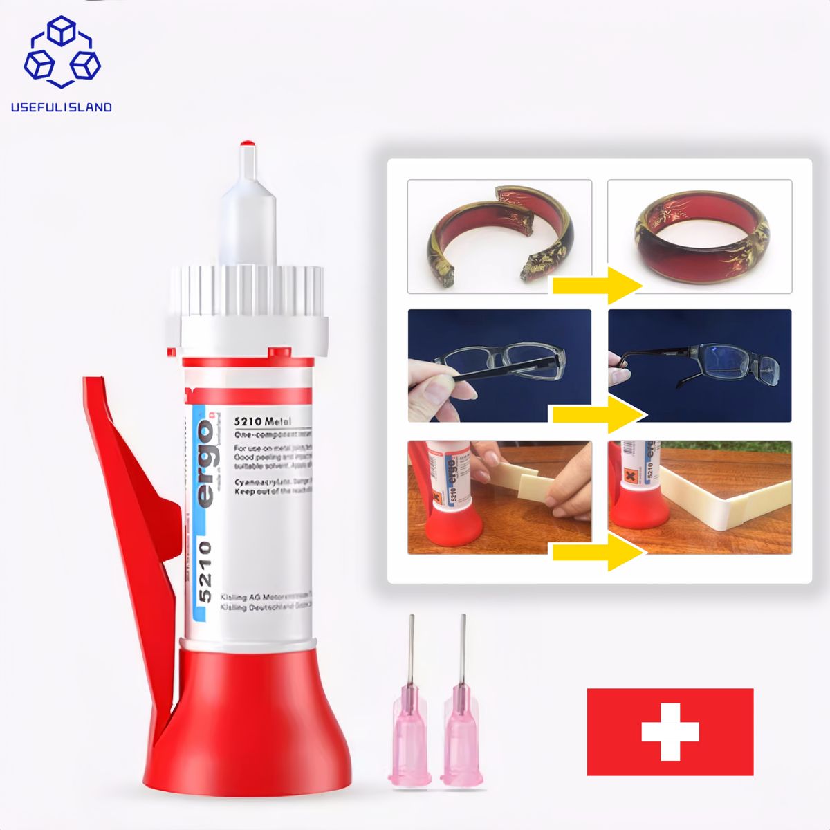 全城熱賣 | 【瑞士產】ERGO 5210 瞬間膠 超強力膠水 粘金屬膠水 鐵/陶瓷/木頭DIY膠水 塑料膠水 透明快乾膠水 萬能家品膠 ...