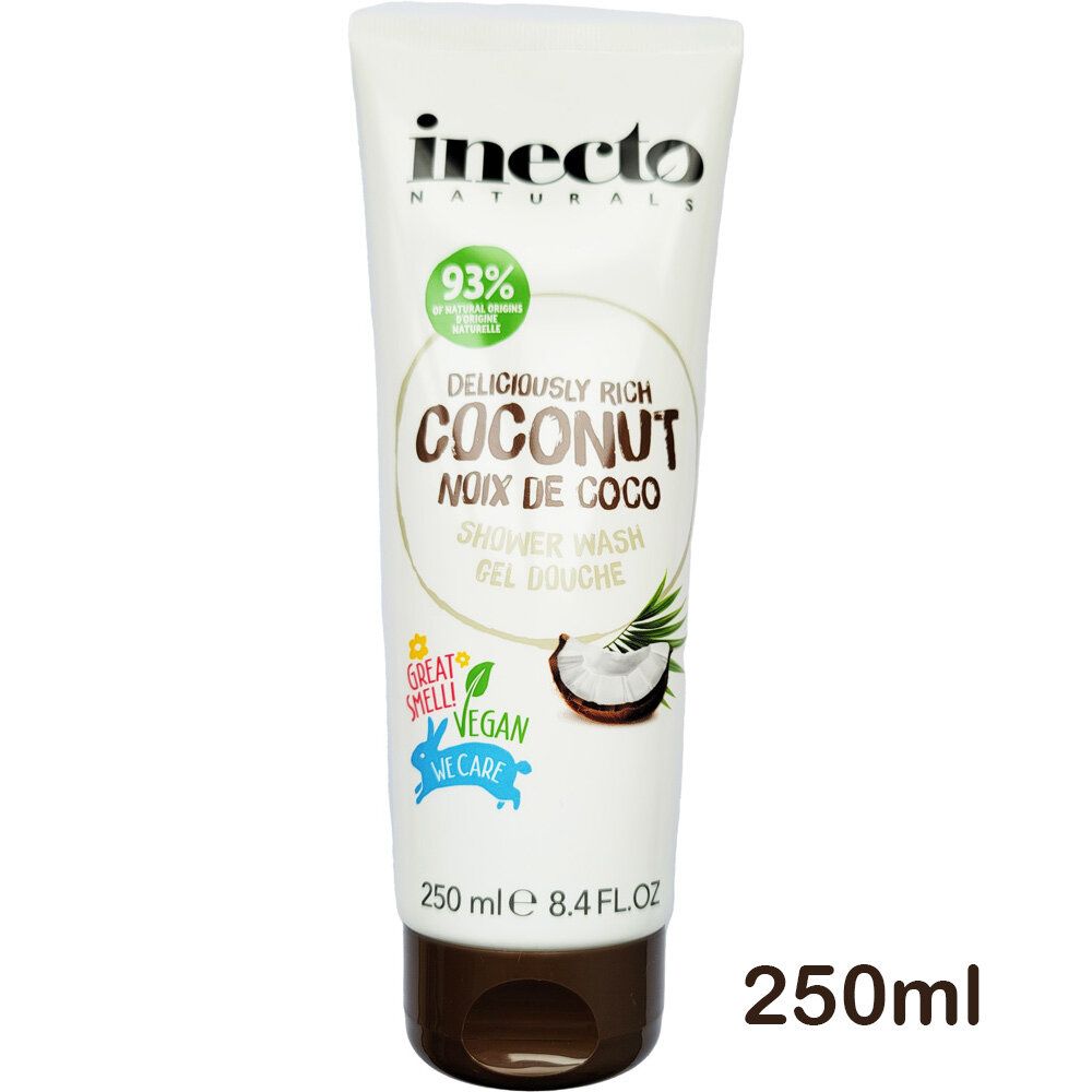 INECTO NATURALS | Coconut Shower Body Wash Gel and Bath Cream 250ml ...