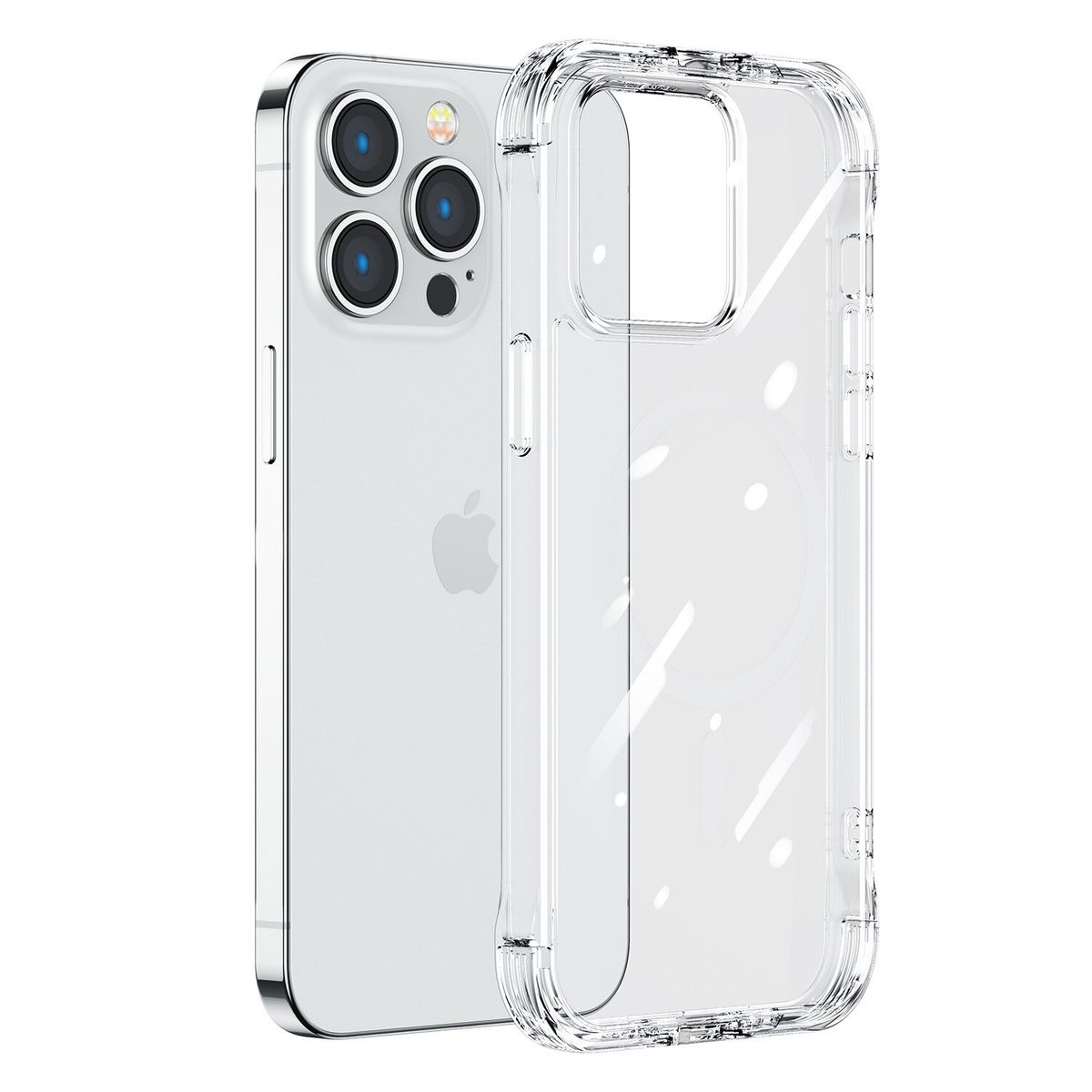JOYROOM | JR-14H1 iP14 6.1英吋 透明保護殼 帶手機支架 iPhone 蘋果手機保護套 捍衛者系列 ...
