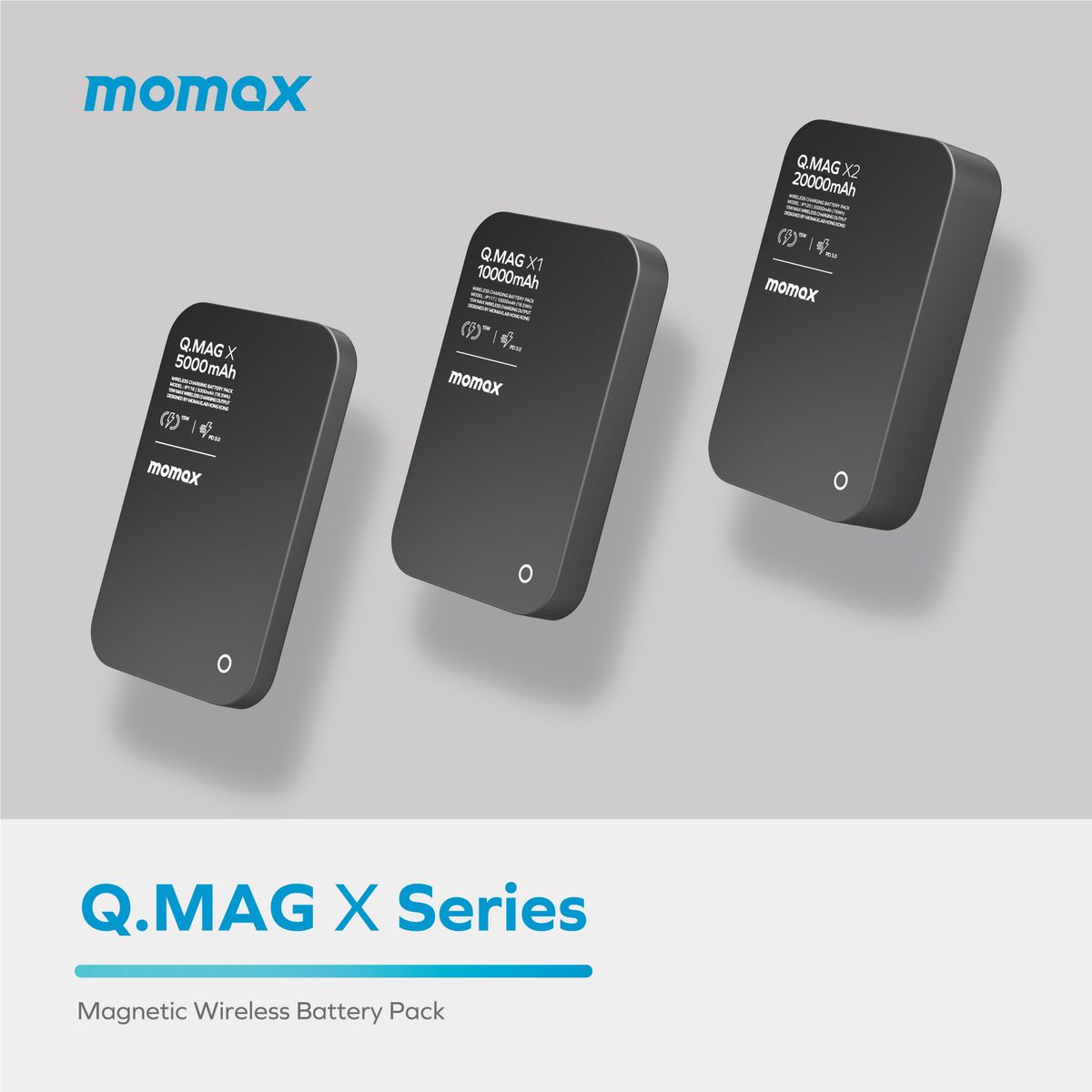 MOMAX | Q.Mag X2 20000mAh超薄磁吸流動電源 IP120D | HKTVmall 香港最大網購平台
