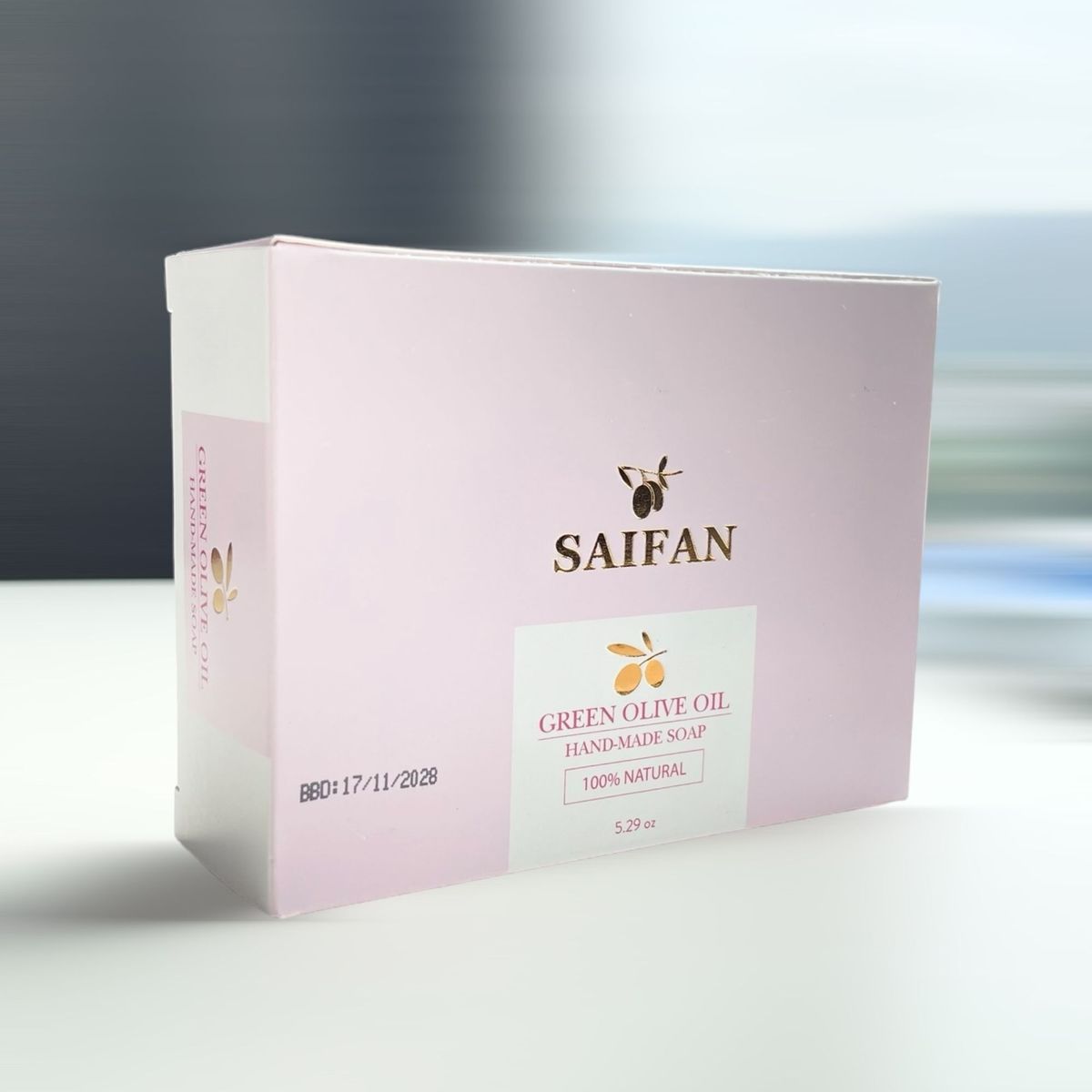 SAIFAN | 綠橄欖油肥皂 150克 | 顏色 : 淺粉紅色 | HKTVmall 香港最大網購平台