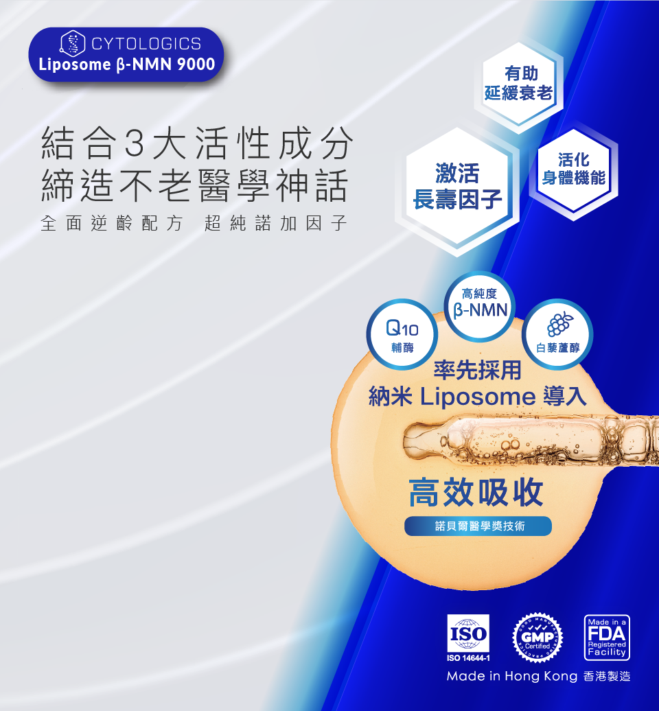 伊胞樂 | [2樽優惠裝] 伊胞樂 Cytologics β-NMN 18000 強效細胞再生膠囊 60粒 300mg NMN +Q10+PQQ +白藜蘆醇 [到期日：15-1-2025 ...