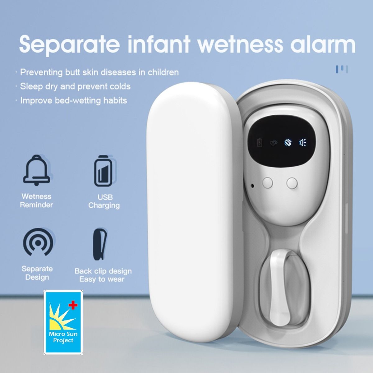 Micro Sun | Micro Sun -USB充電式無線尿床報警器(老人小孩) | HKTVmall 香港最大網購平台