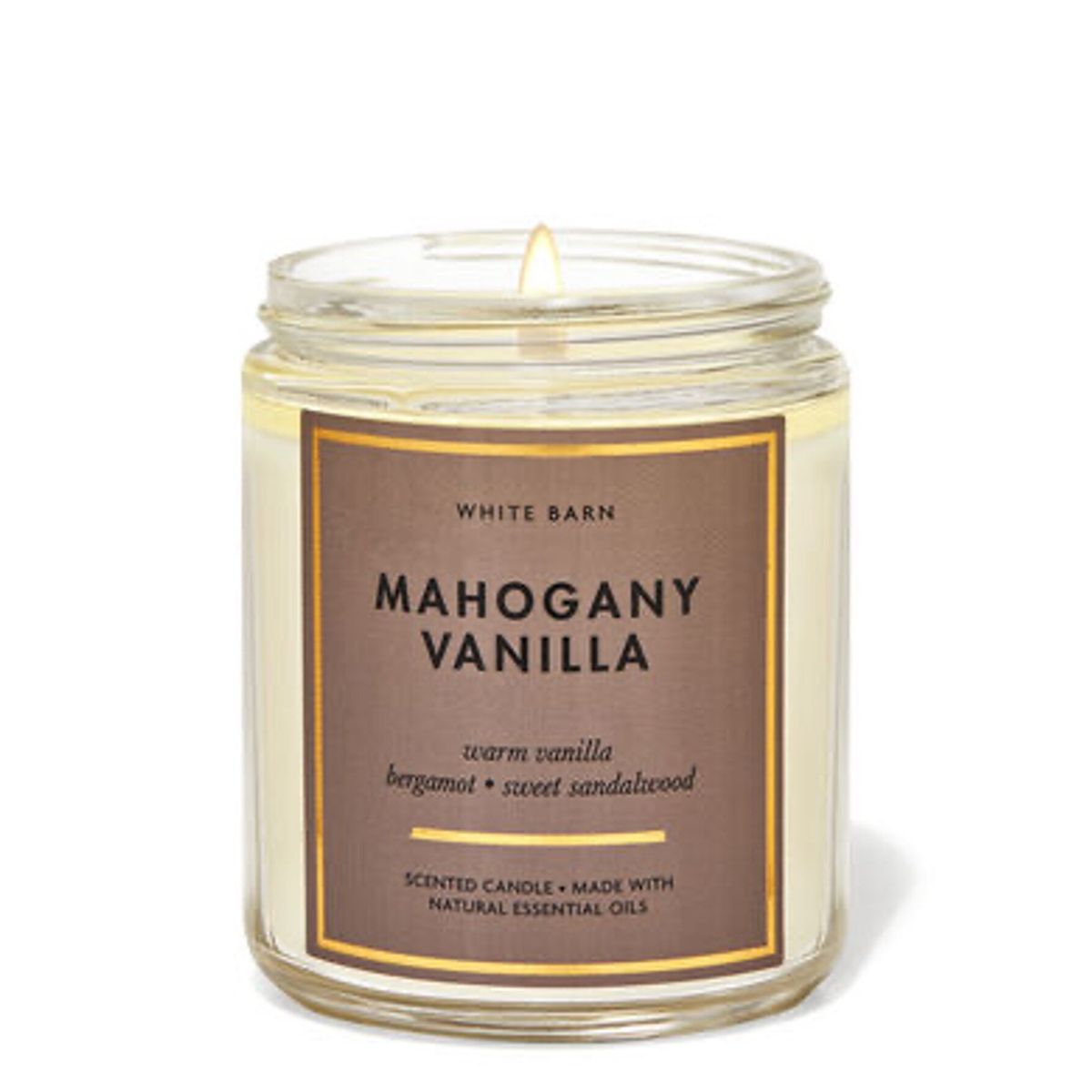 Bath & Body Works | MAHOGANY VANILLA Single Wick Candle 7oz / 198g (平行 ...