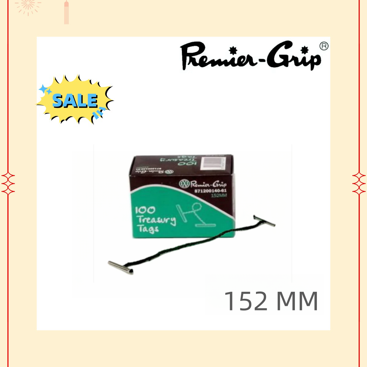 Premier-Grip | Treasury Tag 6 inches 152mm (1 box 100 tags) | HKTVmall ...