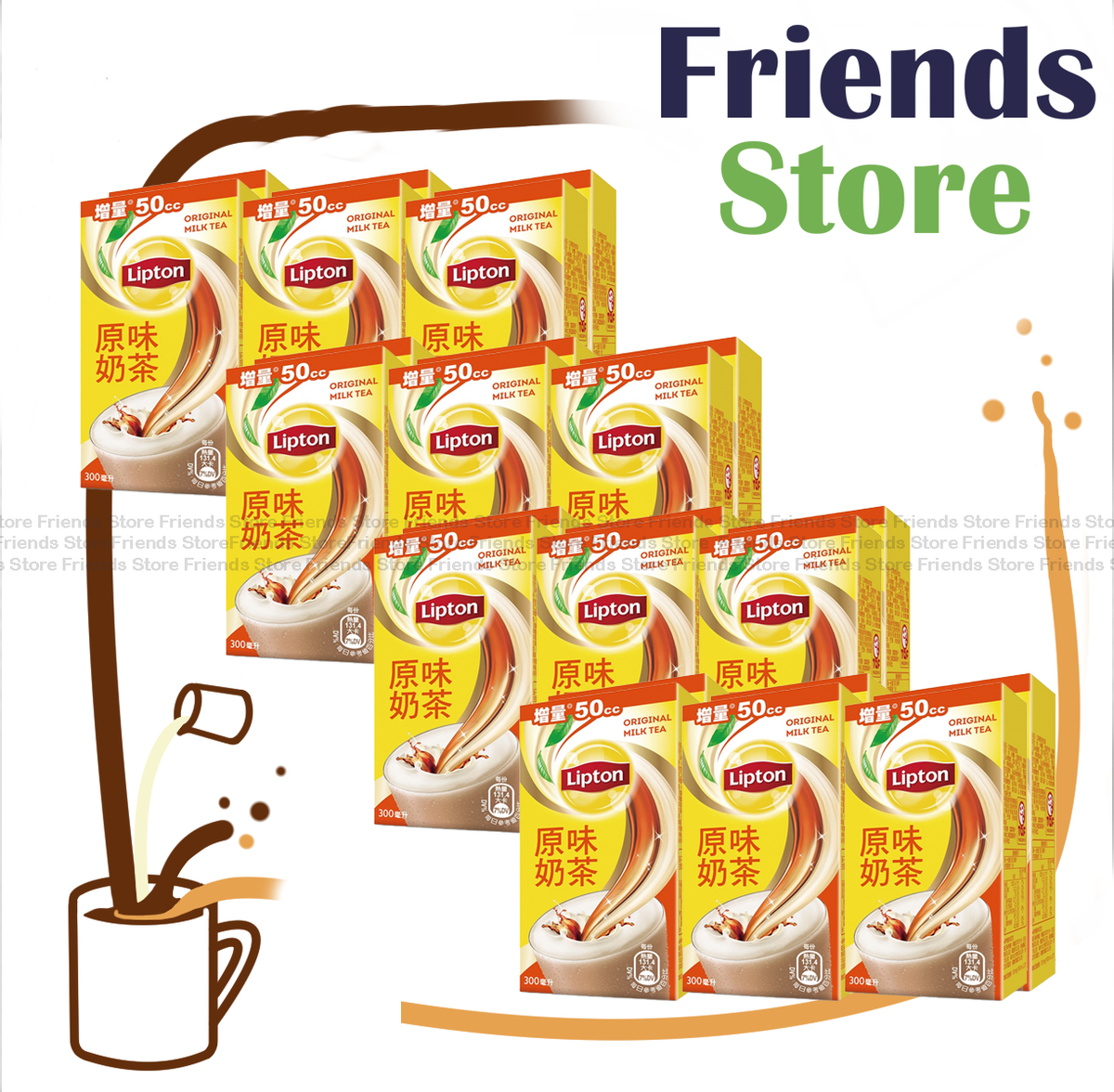 立頓 | [Full case] (紙包裝) LIPTON Original Milk Tea (300ml X 6 X 4) | HKTVmall The Largest HK ...