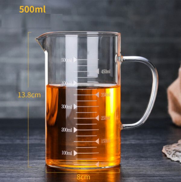 DDS | 尖嘴耐高溫刻度杯/牛奶杯/水杯/咖啡杯-500ml量杯#N105_033_126 | HKTVmall 香港最大網購平台