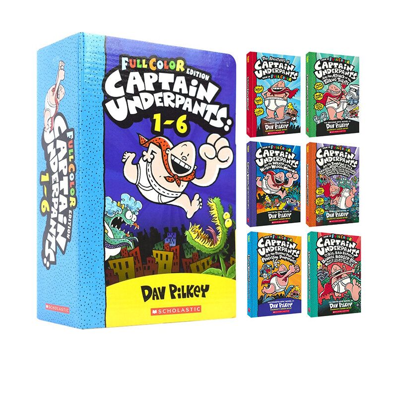 SCHOLASTIC | Captain Underpants:Color Edition #1-6 | HKTVmall 香港最大網購平台