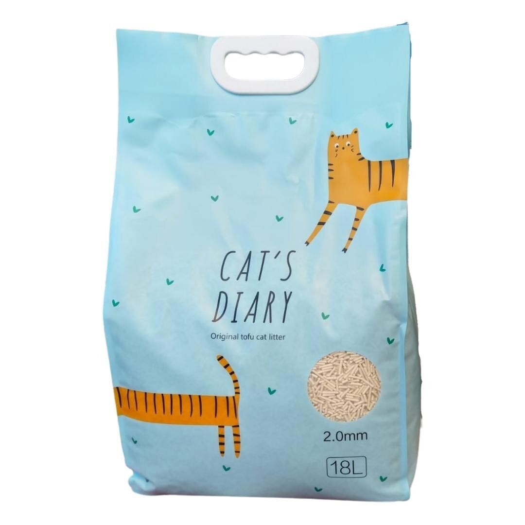 CAT'S DIARY | 2.0MM Tofu Cat Litter 18L | HKTVmall The Largest HK Shopping Platform