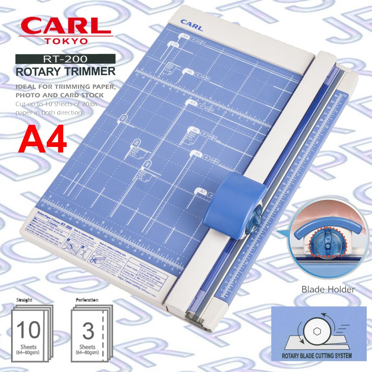 CARL | 日本 CARL A4 滾輪式鎅紙機#RT-200切割切紙機《香港行貨》 | HKTVmall 香港最大網購平台