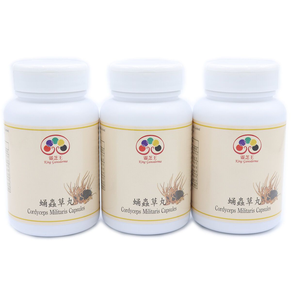 靈芝王 | 蛹蟲草丸 400毫克X60粒膠囊 X 3瓶益肺補腎 抗疲勞 抗氧化 | HKTVmall 香港最大網購平台