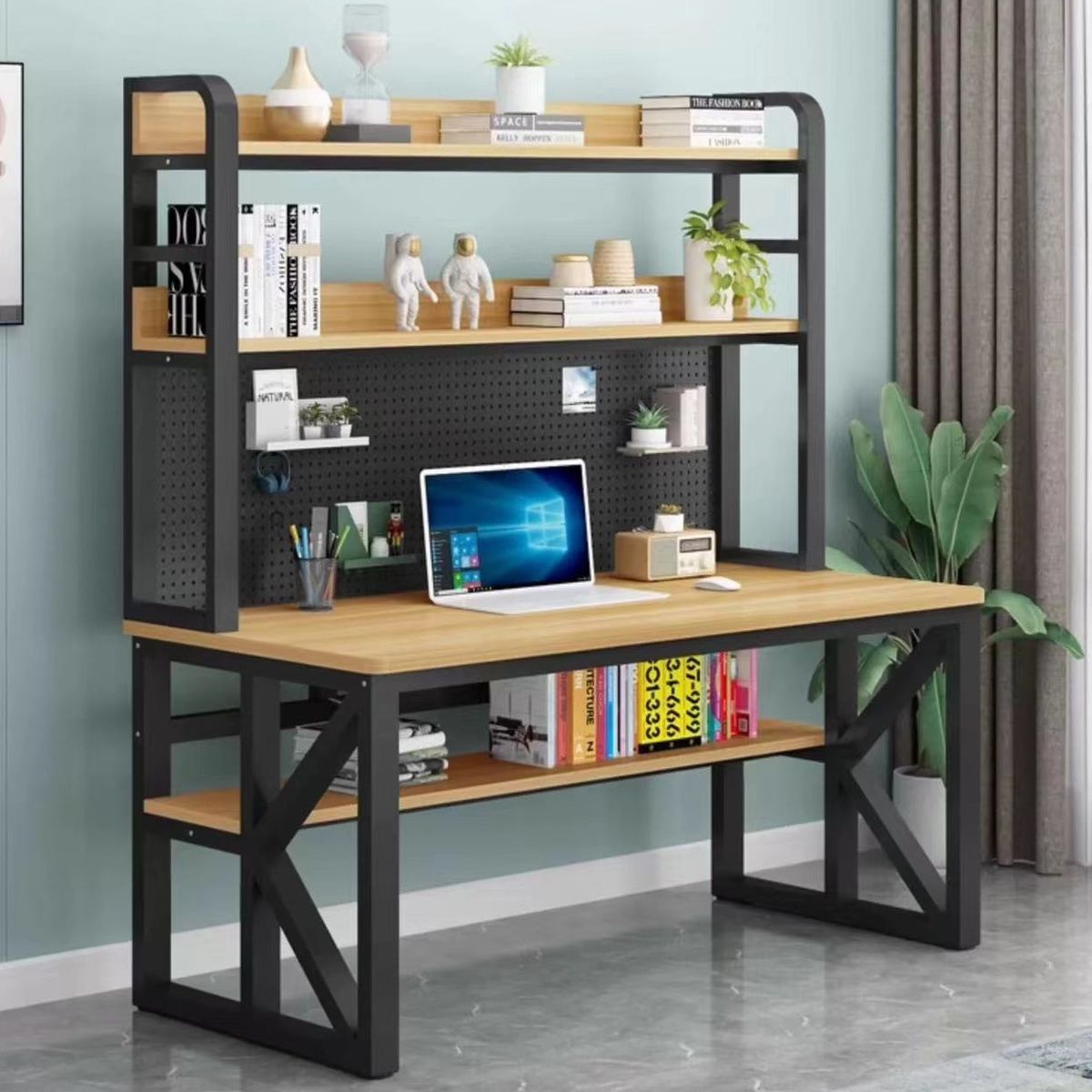 Carpenter | Computer desk Books Desk Bookshelves Student study desk ...