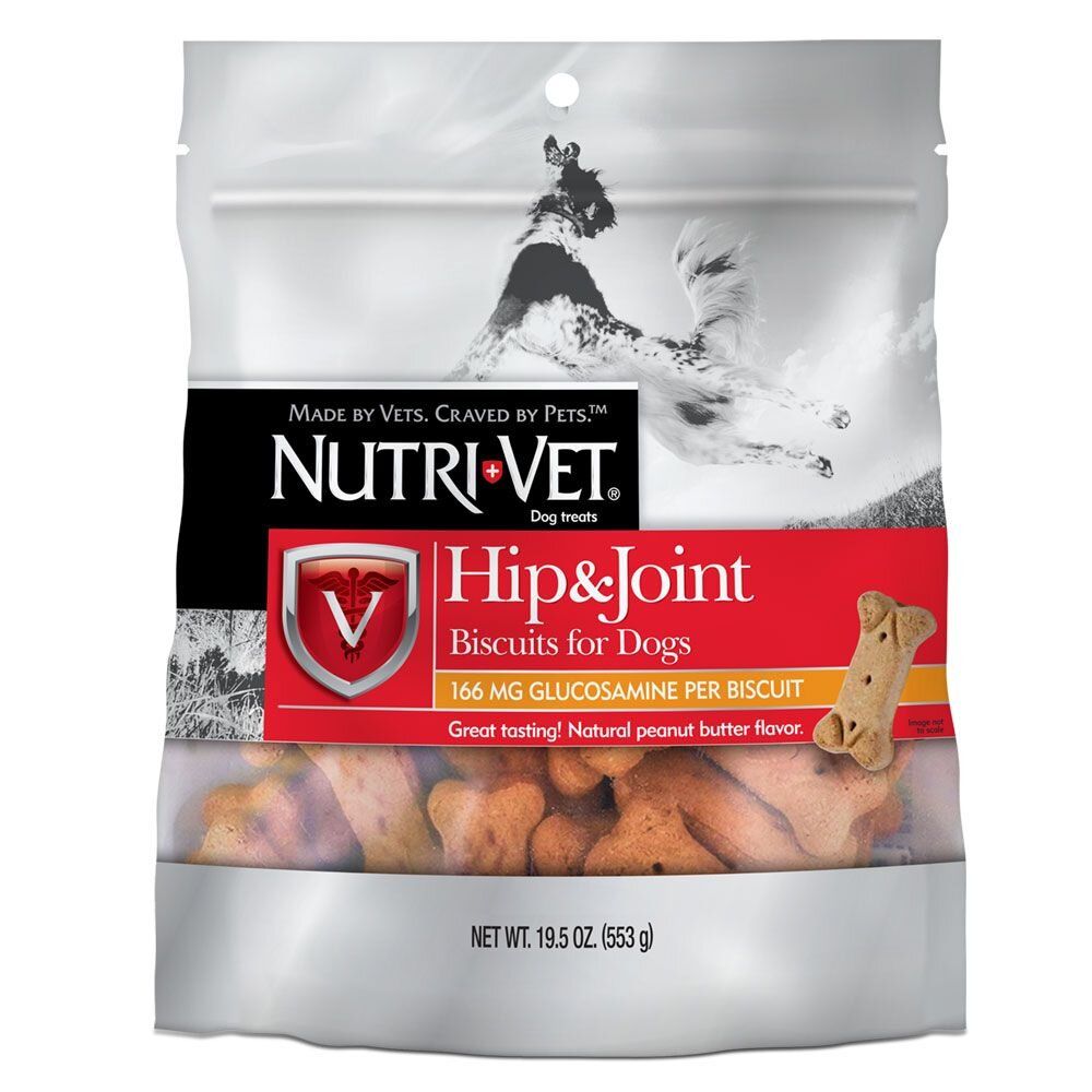 NUTRI-VET | Hip & Joint Peanut Butter Flavored Biscuits for Small ...