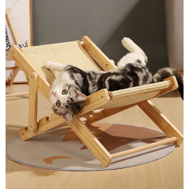 DDS | 實木貓爬架躺椅貓抓板（JH貓椅子【劍麻款】）#DDS | HKTVmall The Largest HK Shopping Platform