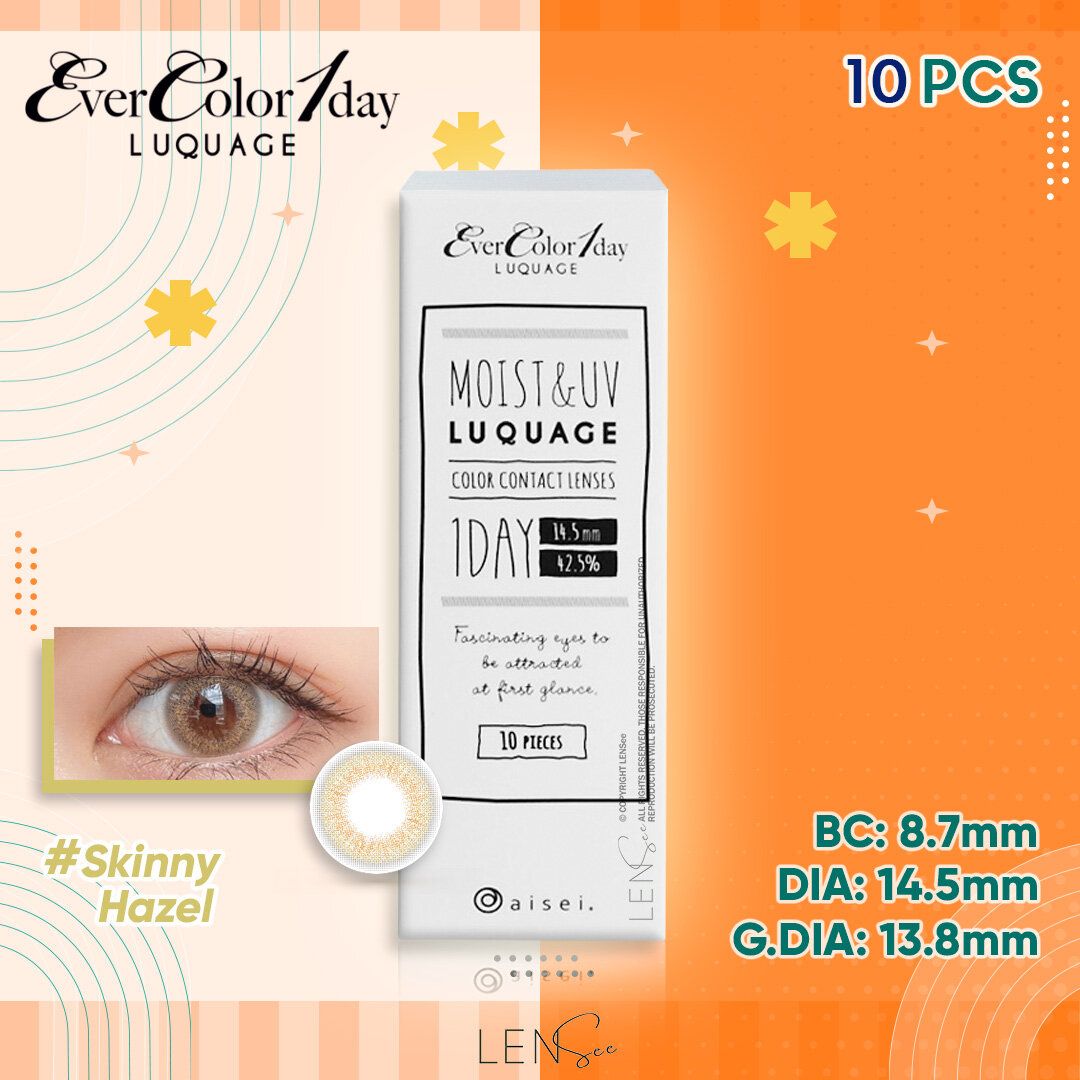 Ever Color | [EL1007] EverColor 1day Luquage 日拋彩色隱形眼鏡 - Skinny Hazel ...