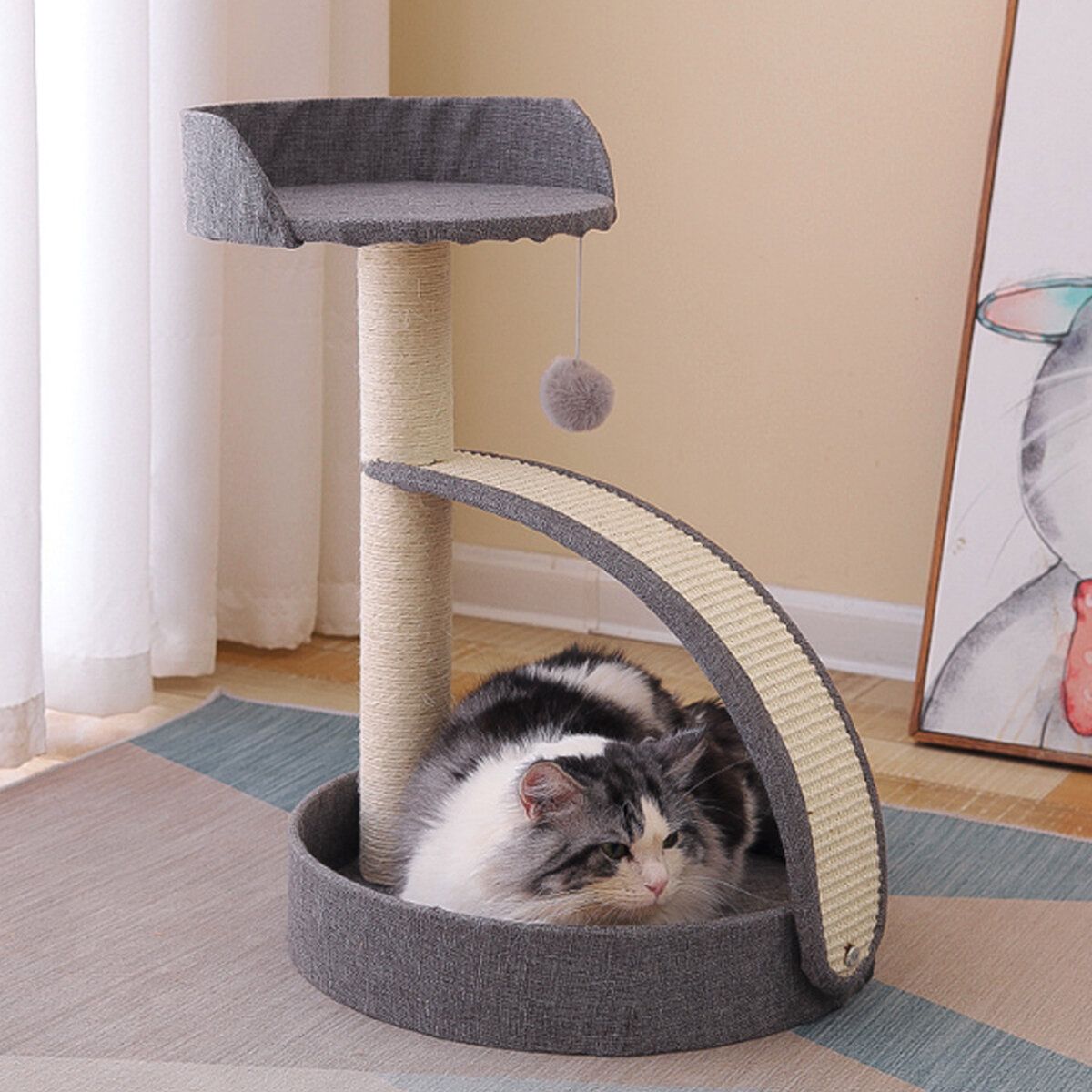 HAKURYU | Cat climbing frame small cat tree cat nest jumping platform ...