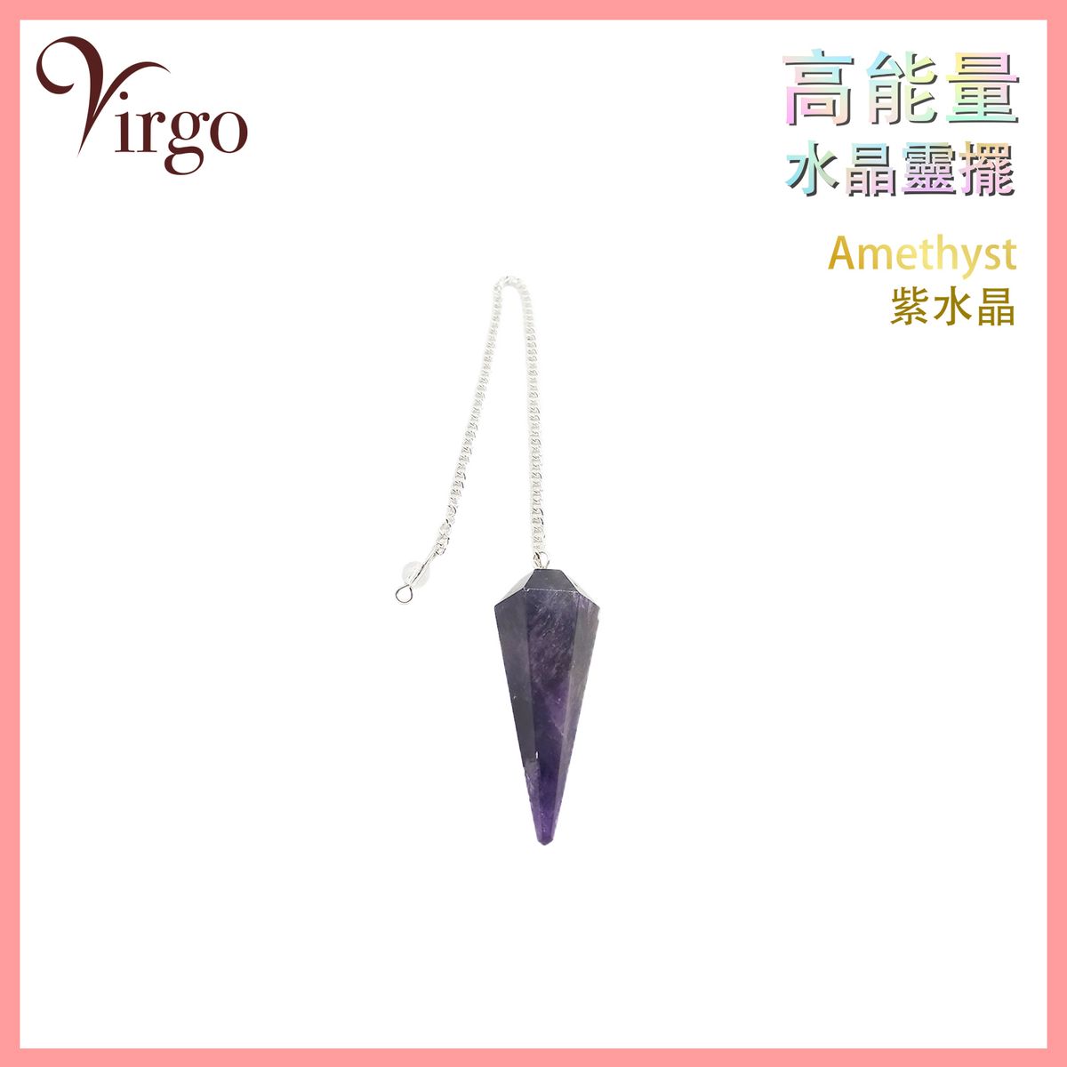 2virgo | Natural V Sharp Amethyst Indian handmade Crystal Pendulum ...