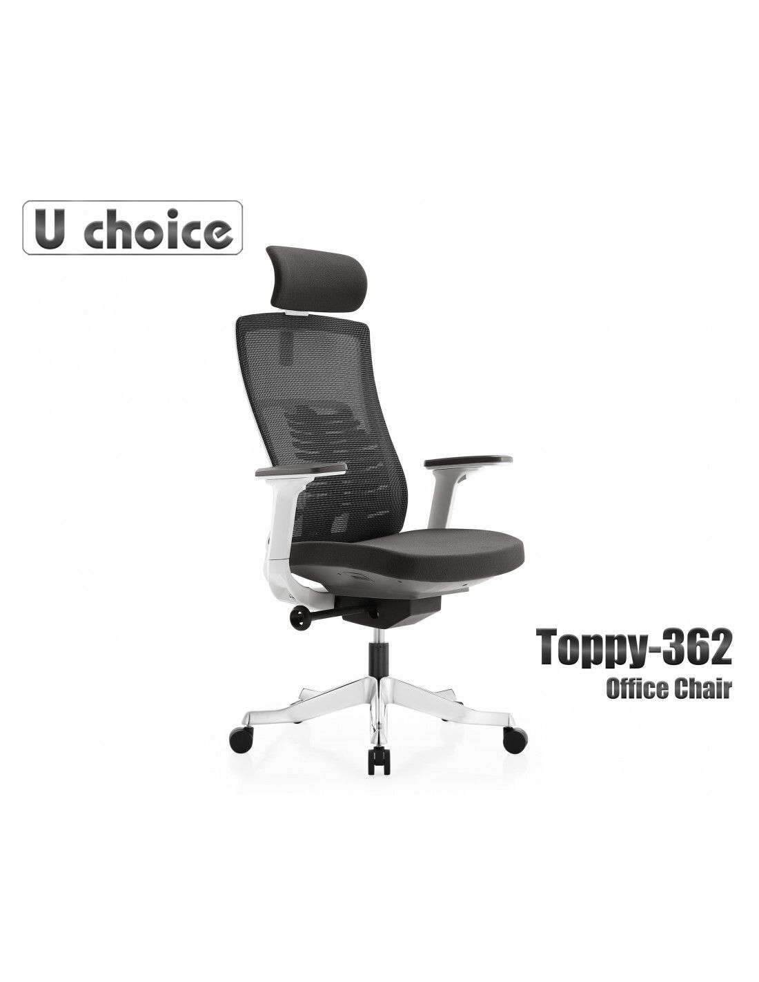 U Choice | TOPPY-362 Office Chair | Color : WHITE_White - W01 ...