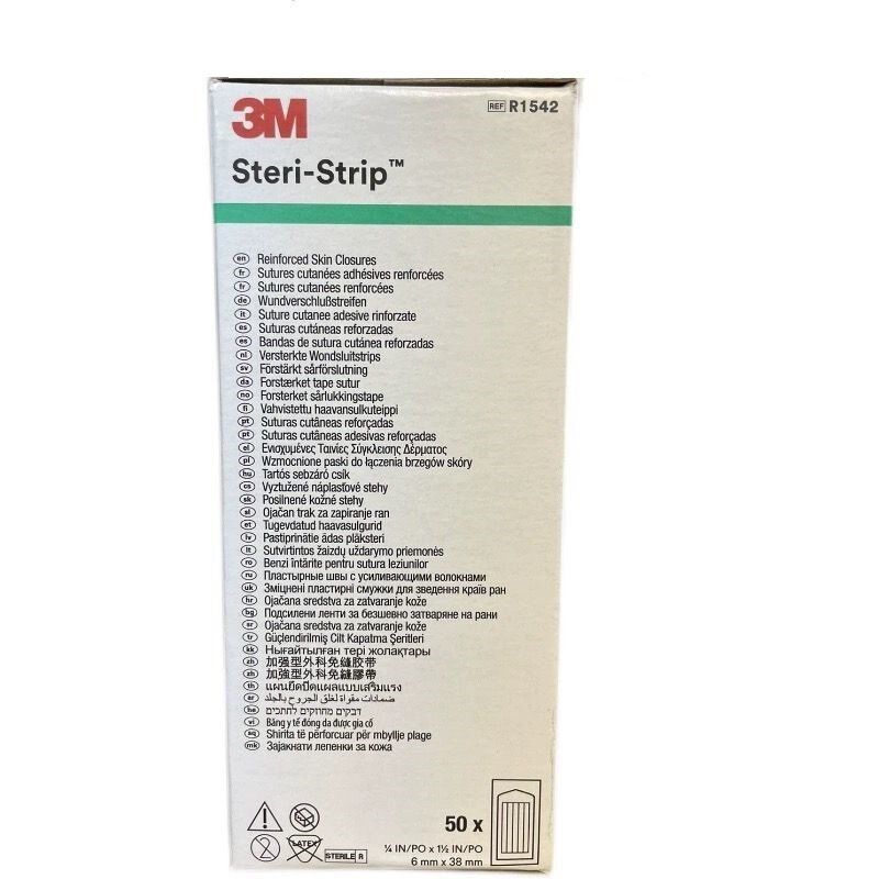 3M™ | 3M Steri-Strip R1542 Reinforced Skin Closures (免縫膠帶 6mm x 38mm ...