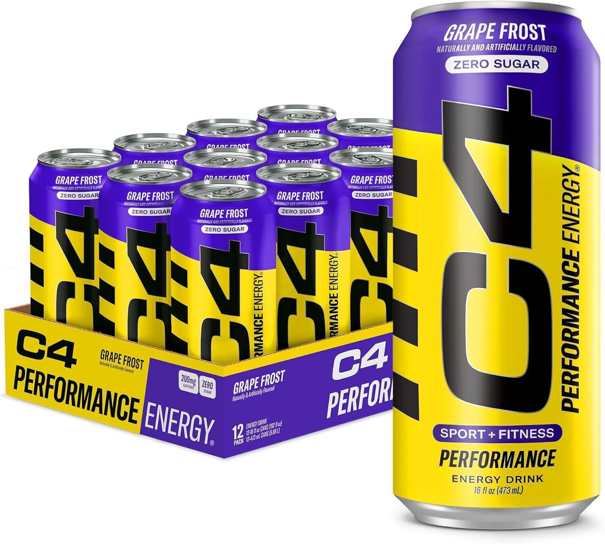 CELLUCOR | C4 鍛鍊前碳酸能量飲品 (冰鎮葡萄味) 473ml (12罐裝) | HKTVmall 香港最大網購平台