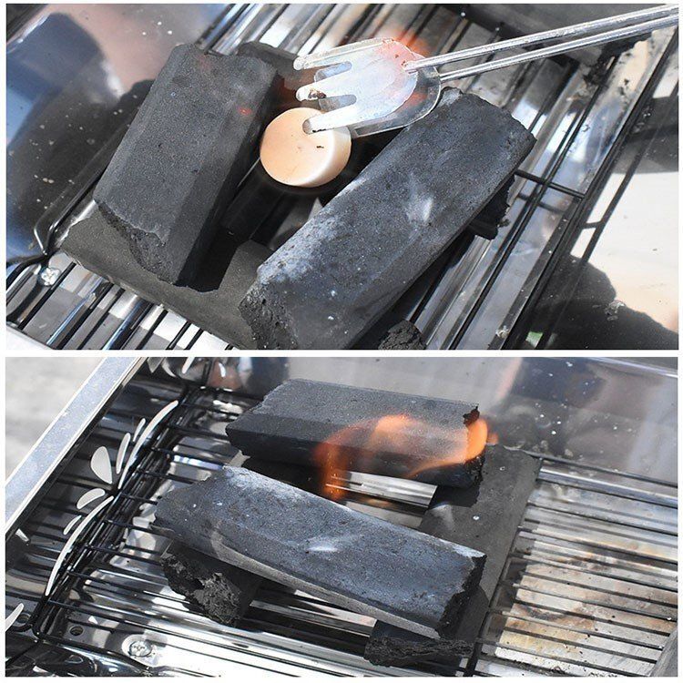 MasterTool | 獨立包裝-18pcs/Set,升級版無煙固體燃塊，燃燒時間約達12分鐘每粒，固體酒精蠟，助燃引燃塊，無毒環保，炭精，適用於戶外露營，BBQ及緊急使用 | 顏色 ...