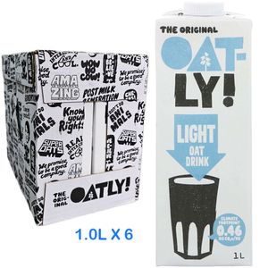 OATLY! | [原箱] [新口味] Light 輕盈有機燕麥飲品 1.0升 x 6 - 平行進口 賞味期限2024年02月20日 #奶 ...