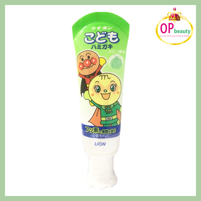 獅王 | 麵包超人兒童牙膏 #蜜瓜味 40g (平行進口貨品)(49795318) | HKTVmall 香港最大網購平台
