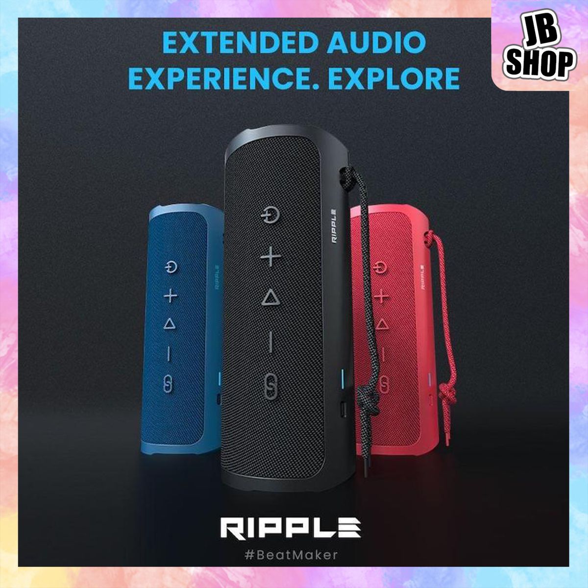 HiFuture | HiFuture Ripple 藍牙便攜式喇叭 | 顏色 : 黑色 | HKTVmall 香港最大網購平台