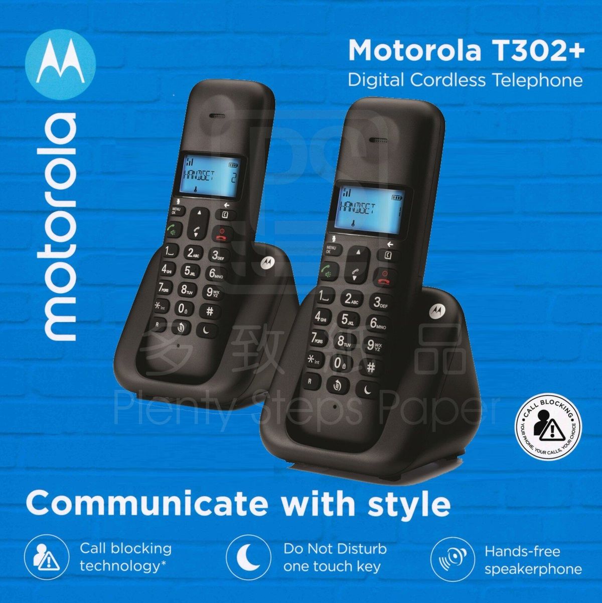 Motorola | Motorola® T302+ 數碼室內無線電話《香港行貨》《1年保養》 | HKTVmall 香港最大網購平台