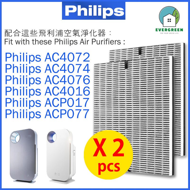 EVERGREEN. | Replacement Filter FY3107 X 2set for Philips AC4072 AC4074 ...